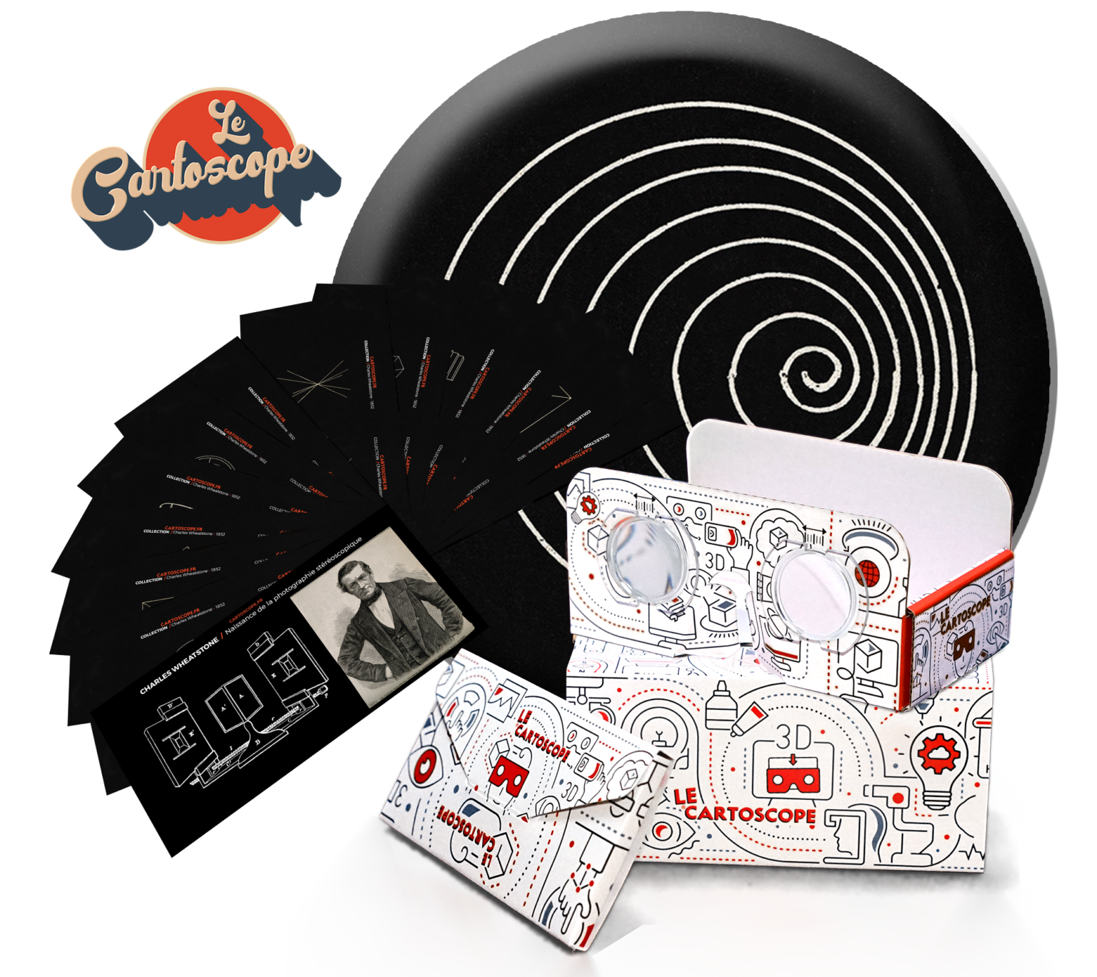 LES DÉBUTS DE LA STÉRÉOSCOPIE (24 vues) LE KIT 3D – Cartoscope.fr
